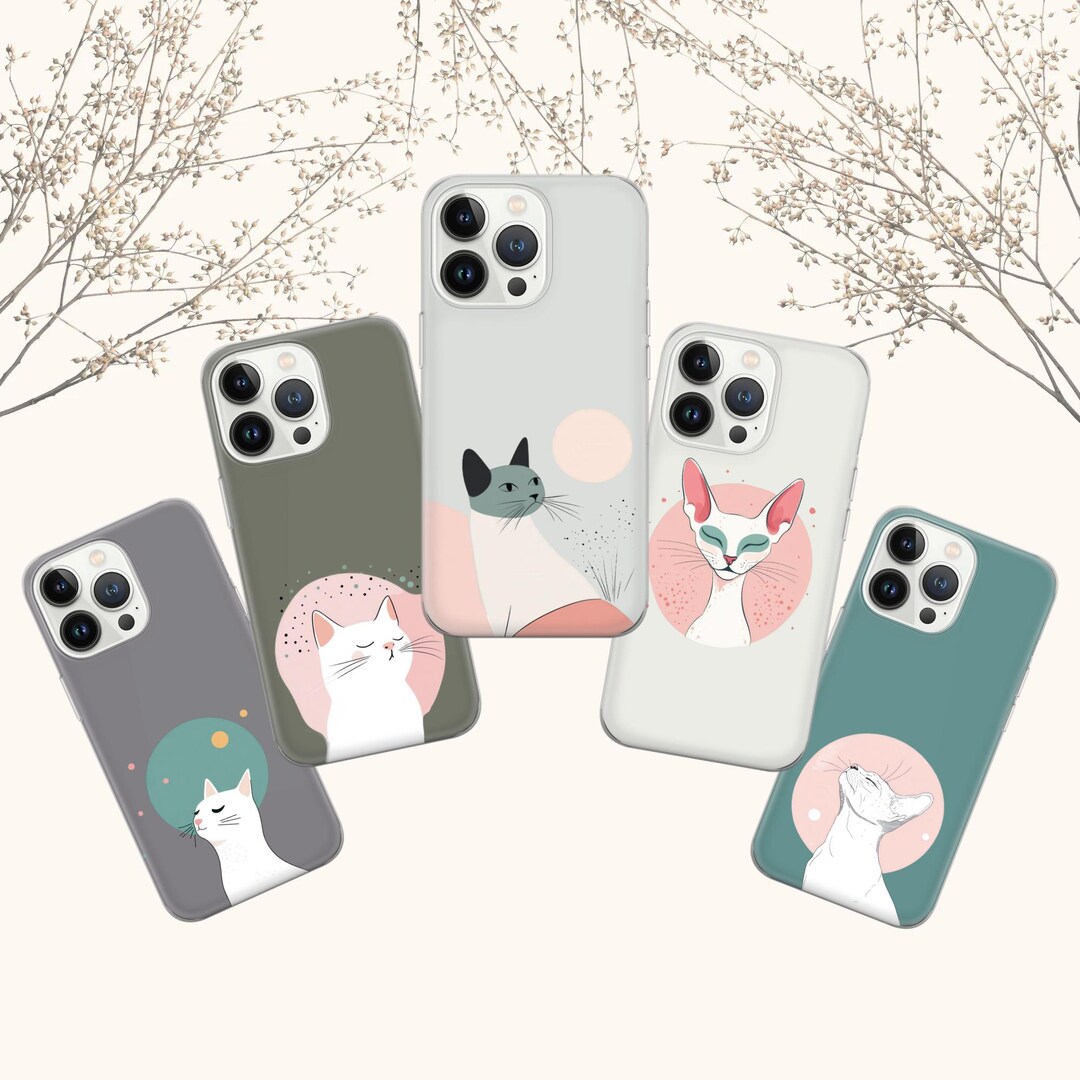 Meow Phone Case Pet Cover for iPhone 16e, 15, 14, 13, 12, 11, Google ...