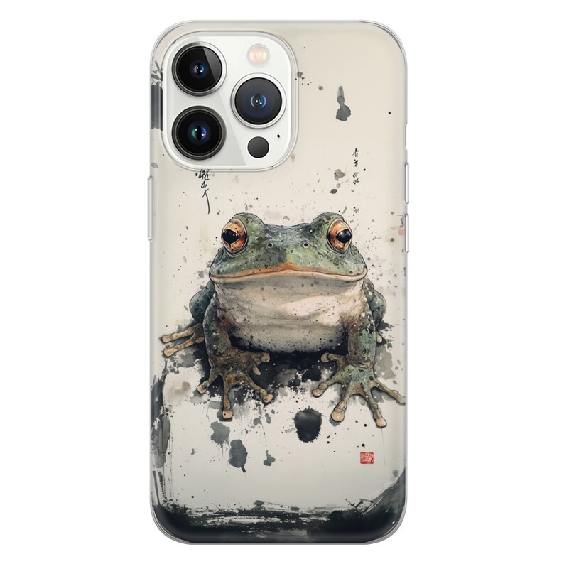 Capa de celular em TPU Gel com arte de sapo de Hoji Matsumoto - Etsy ...