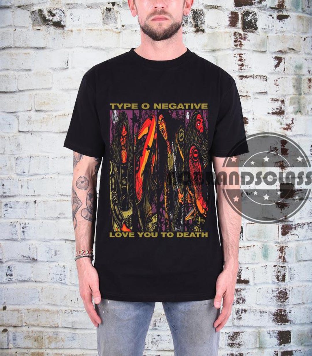Type O Negative T-shirt, Type O Negative Love You to Death Shirt, Metal ...