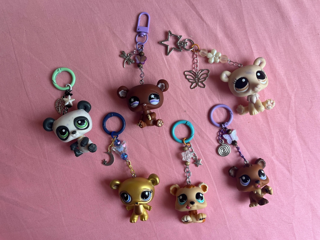 LPS Keychain - Bears - Y2k Nostalgia Bag Charm | Repurposed Toy ...