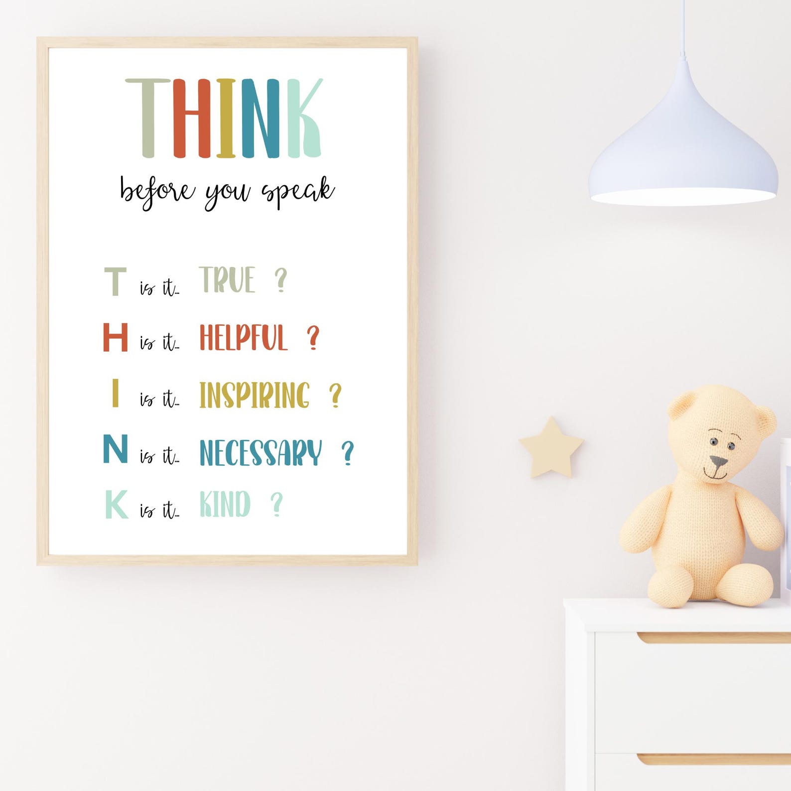 Think Before You Speak, Classroom Rules Printable, Positive Classroom ...