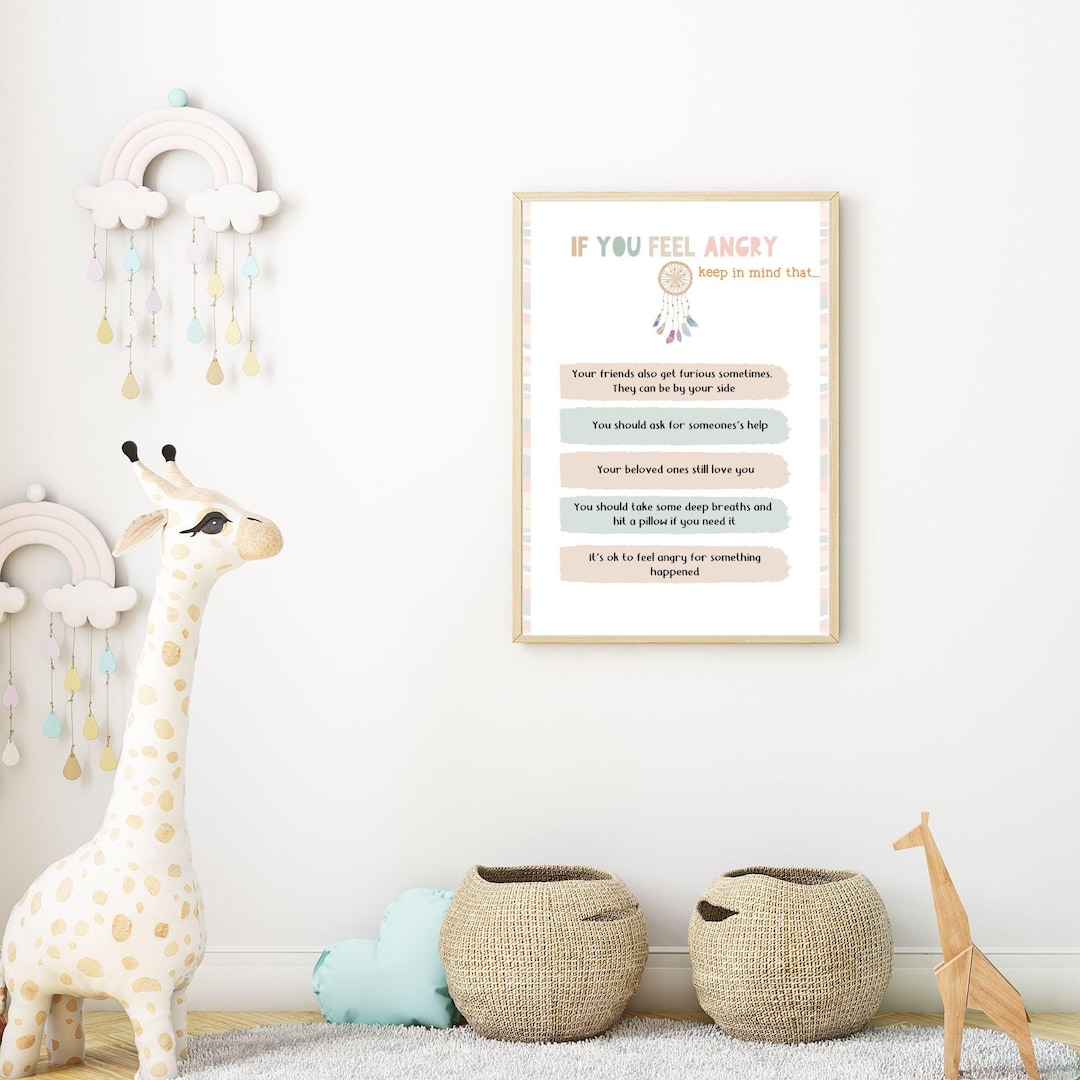 If You Are Angry, Therapy Office Decor, School Counselor, Anger ...