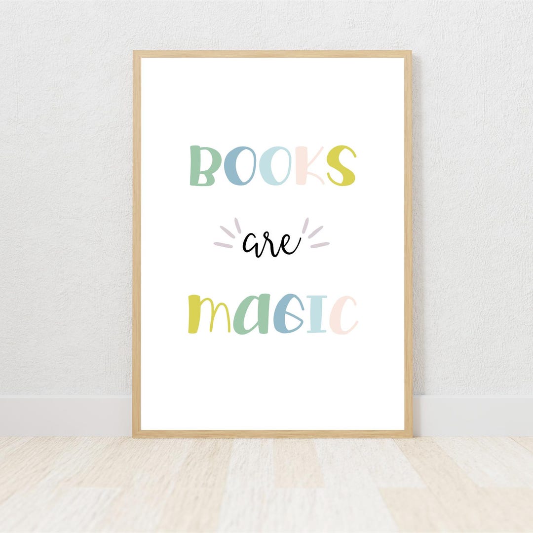 Reading Corner Print Library Sign Reading Posters Classroom Decor Read ...