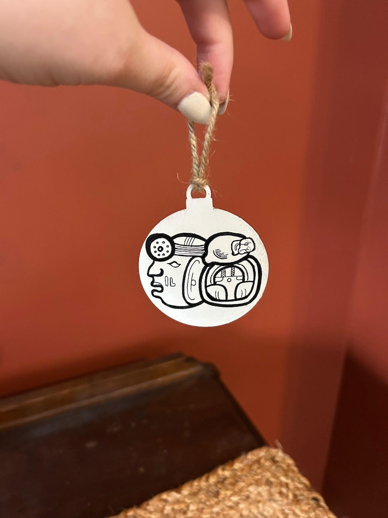 Custom Maya Hieroglyph Ornament - Etsy