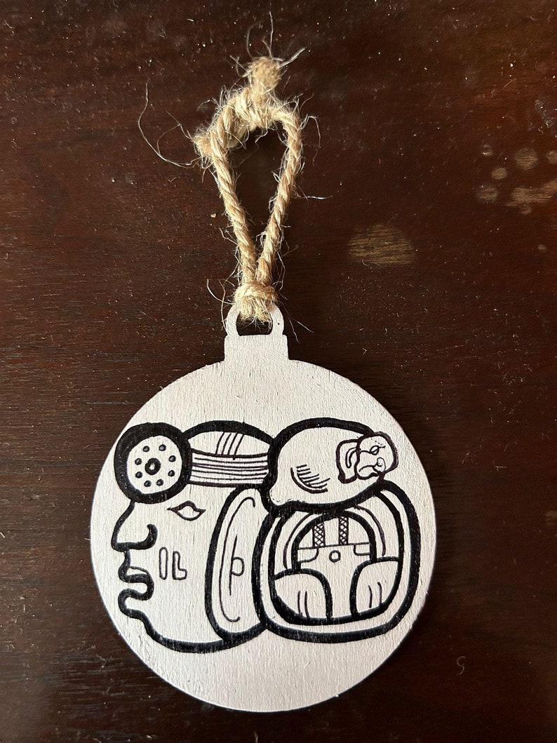 Custom Maya Hieroglyph Ornament - Etsy