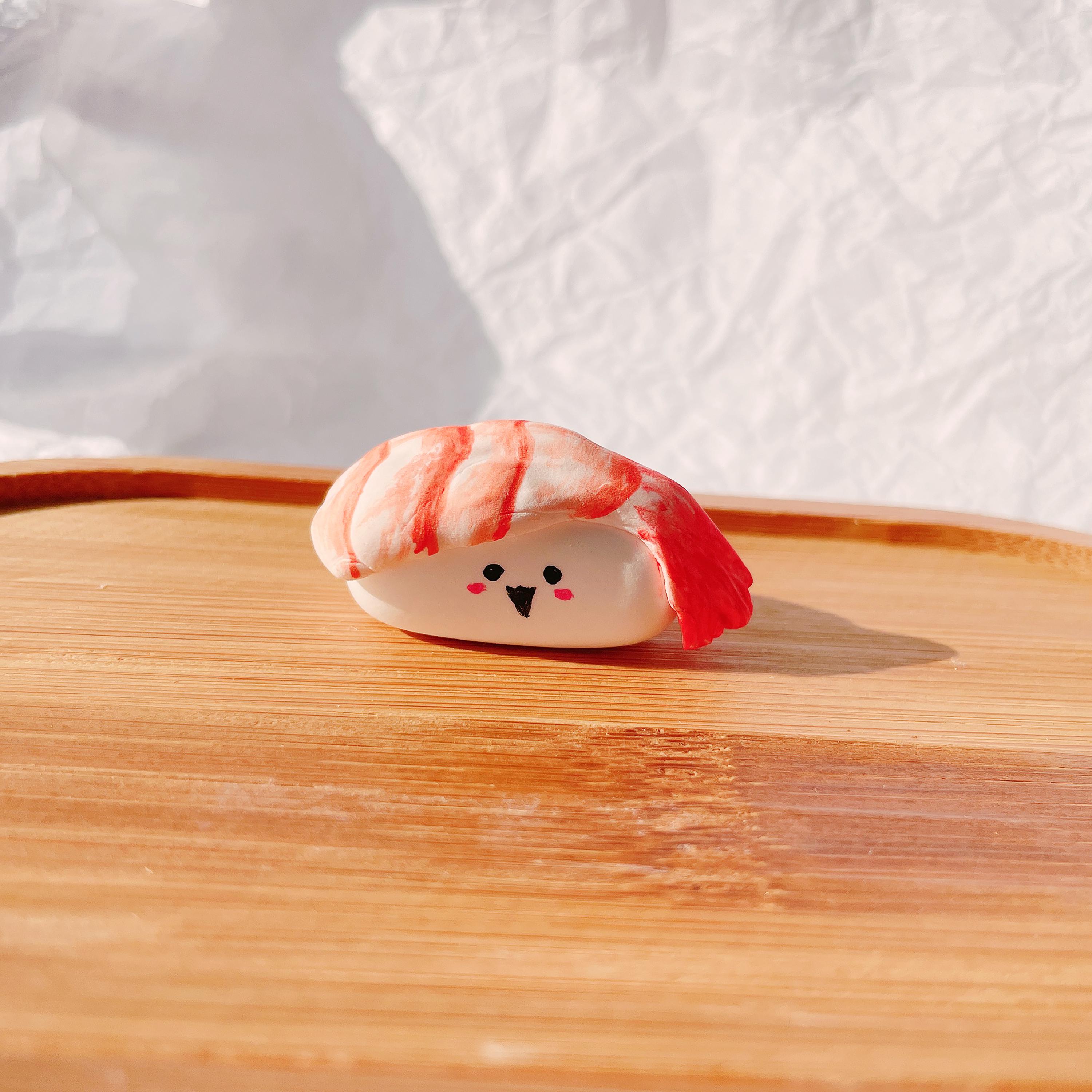 Cute Sushi Clay Desk Buddy/kawaii Sushi Clay Figurine/cute Sushi Charms ...
