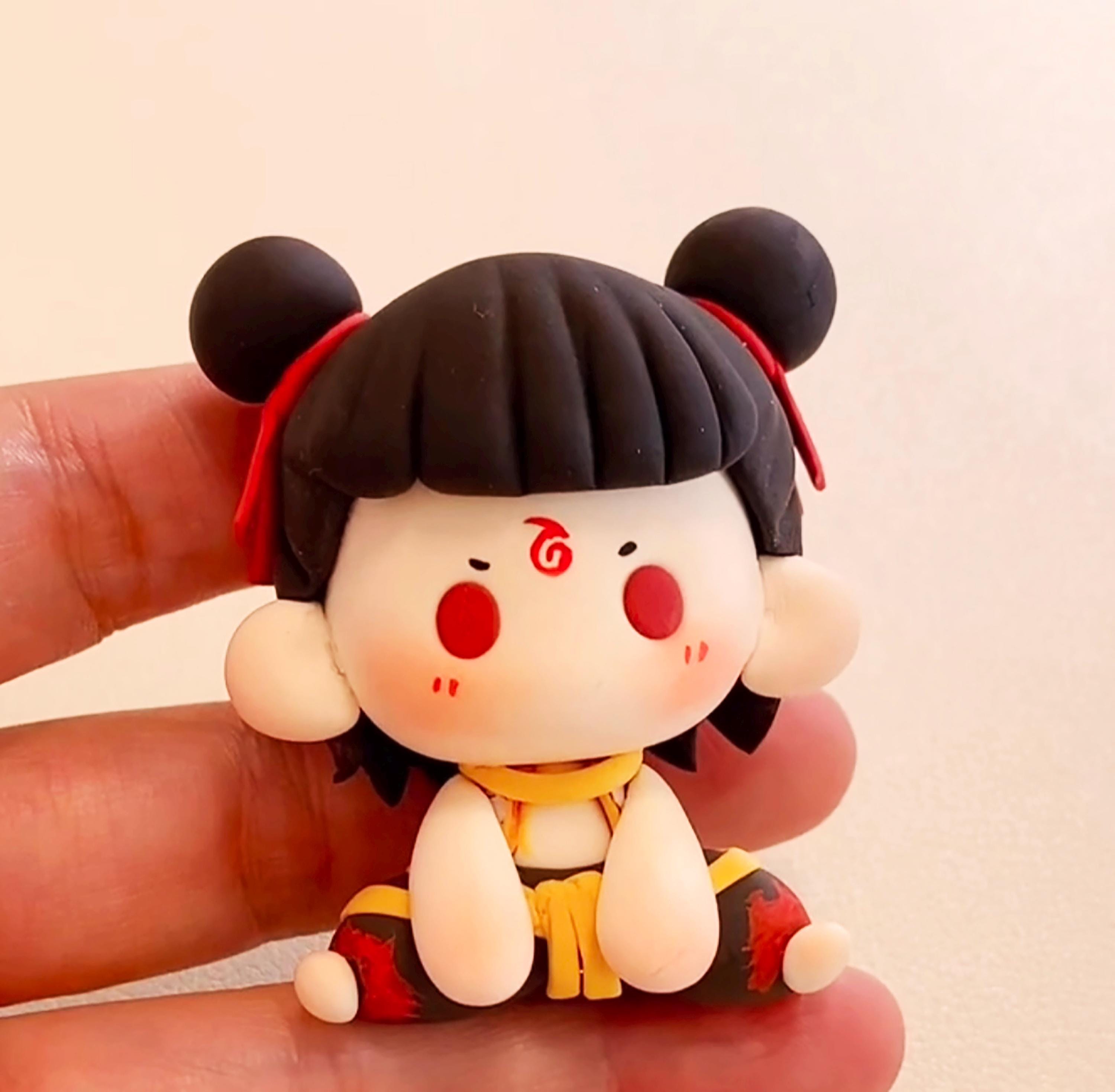 Nezha Aobing Clay Figures/cute Anime Figures/game & Film Characters ...