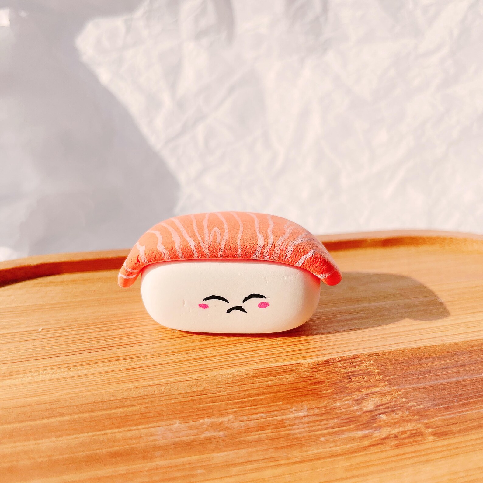 Cute Sushi Clay Desk Buddy/kawaii Sushi Clay Figurine/cute Sushi Charms ...