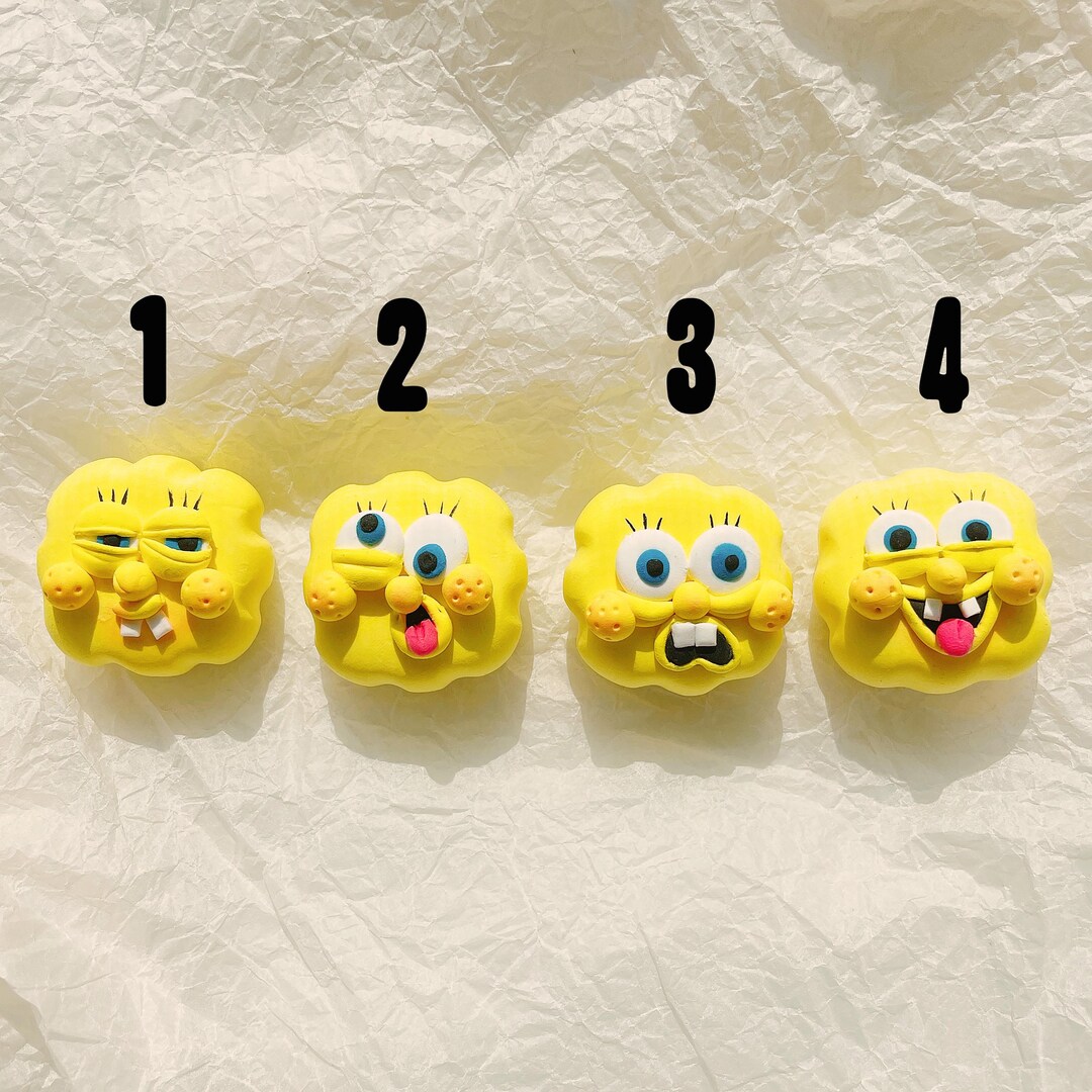 Spongebob Inspired Refrigerator Magnets/spongebob Funny Emo/handmade ...