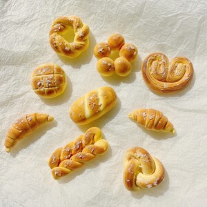 Handmade Clay Food Magnets/handcrafted Bread/themed Fridge Magnets Set ...