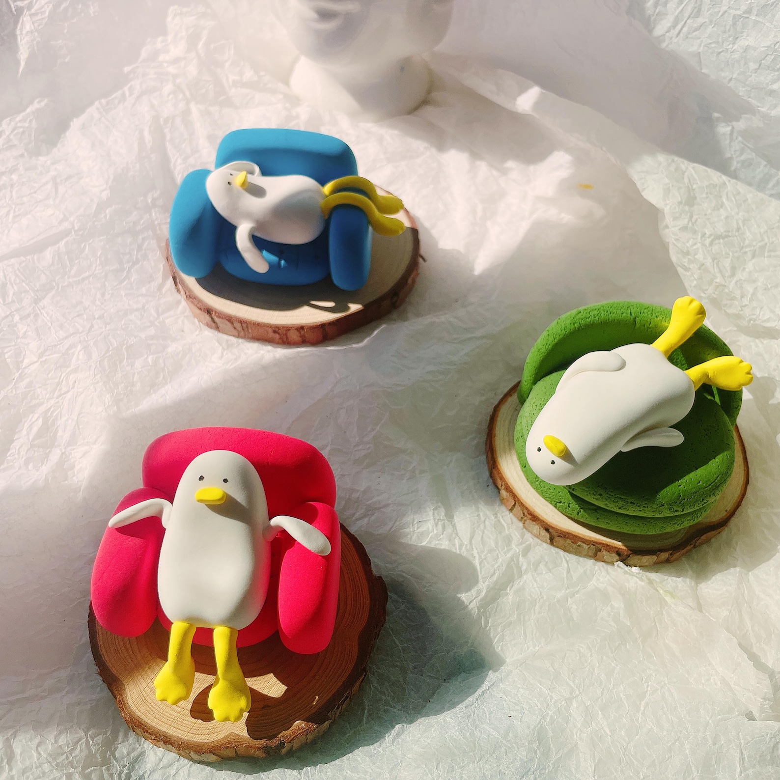 Clay Bread Duck Figure/relax Duck Clay Creation/handmade Cute Clay Duck ...