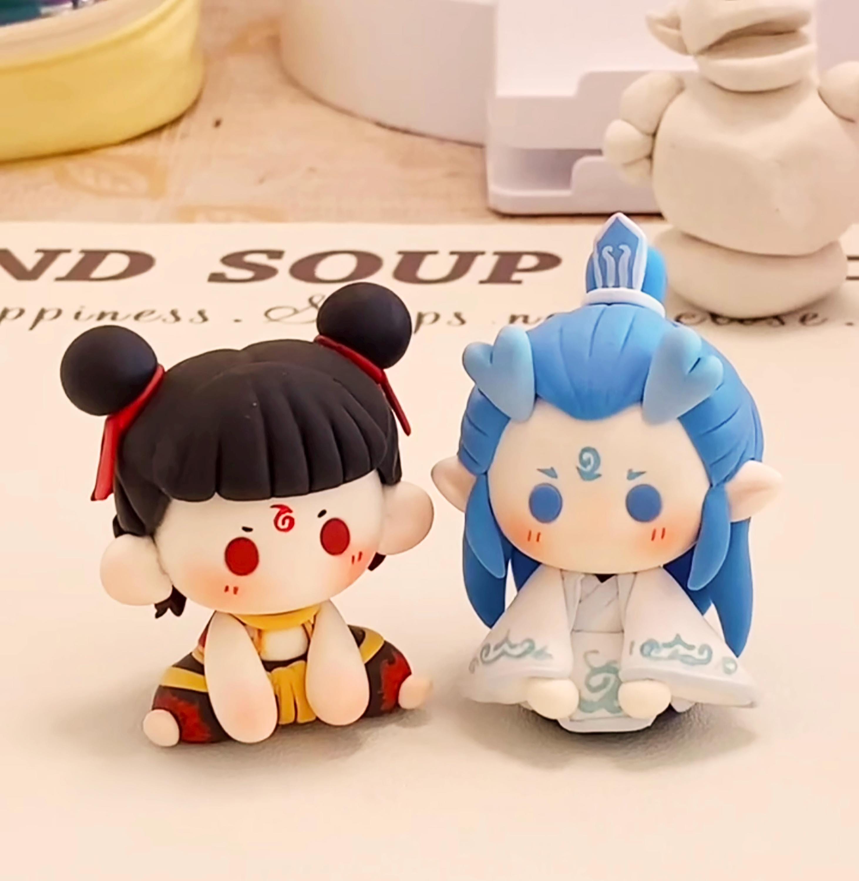 Nezha Aobing Clay Figures/cute Anime Figures/game & Film Characters ...