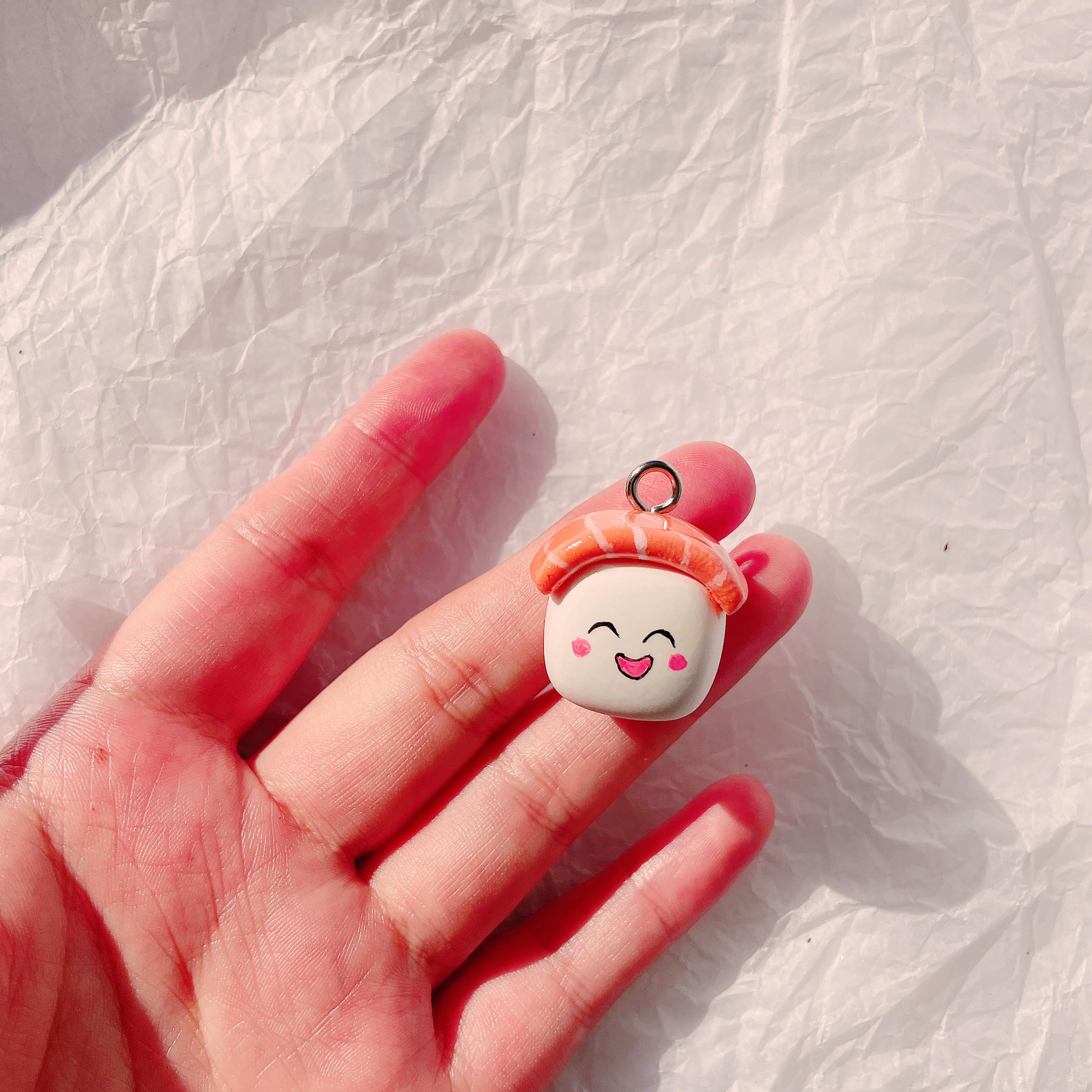 Cute Sushi Clay Desk Buddy/kawaii Sushi Clay Figurine/cute Sushi Charms ...