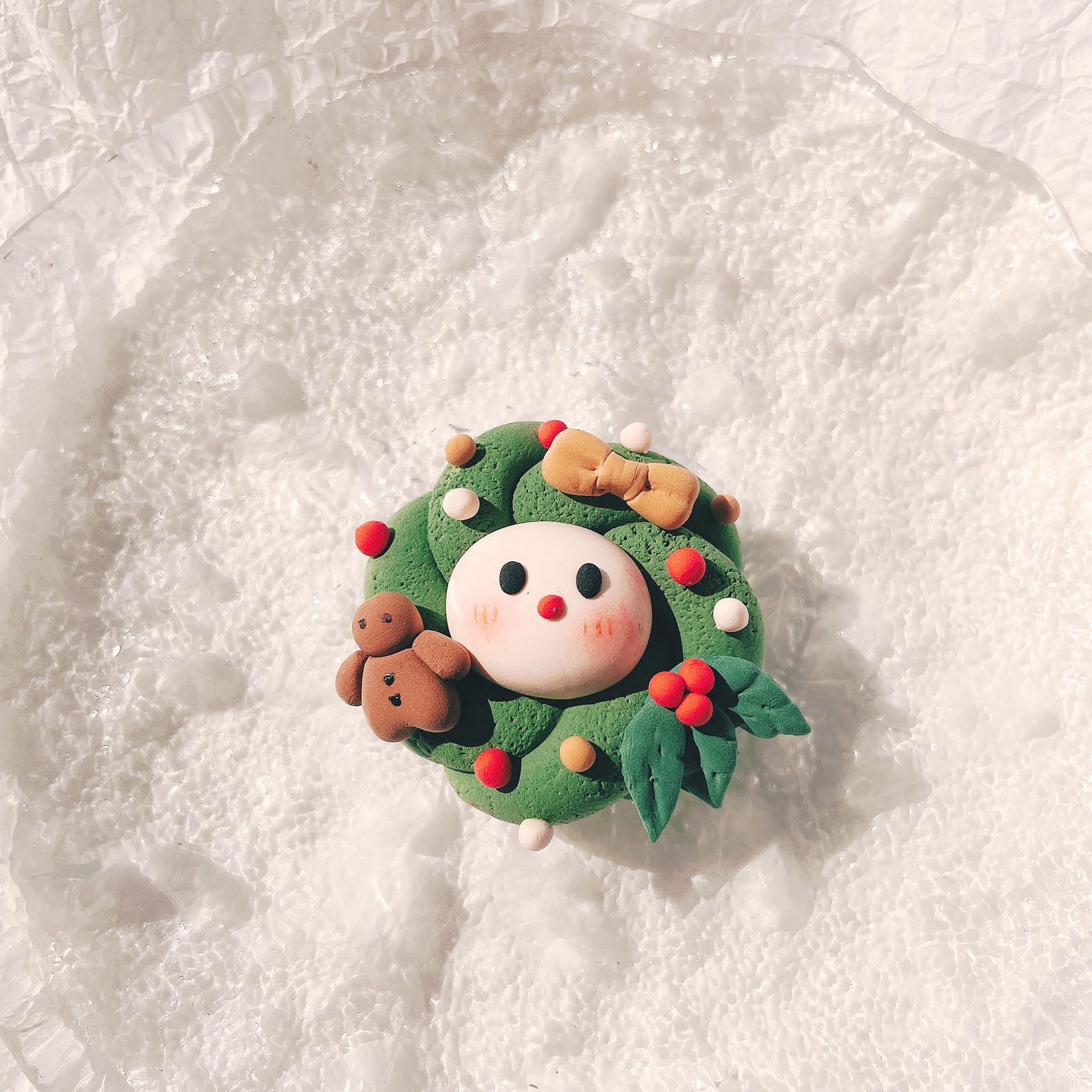 Cute Christmas Magnets/clay Merry Magnets/clay Christmas Keychain ...