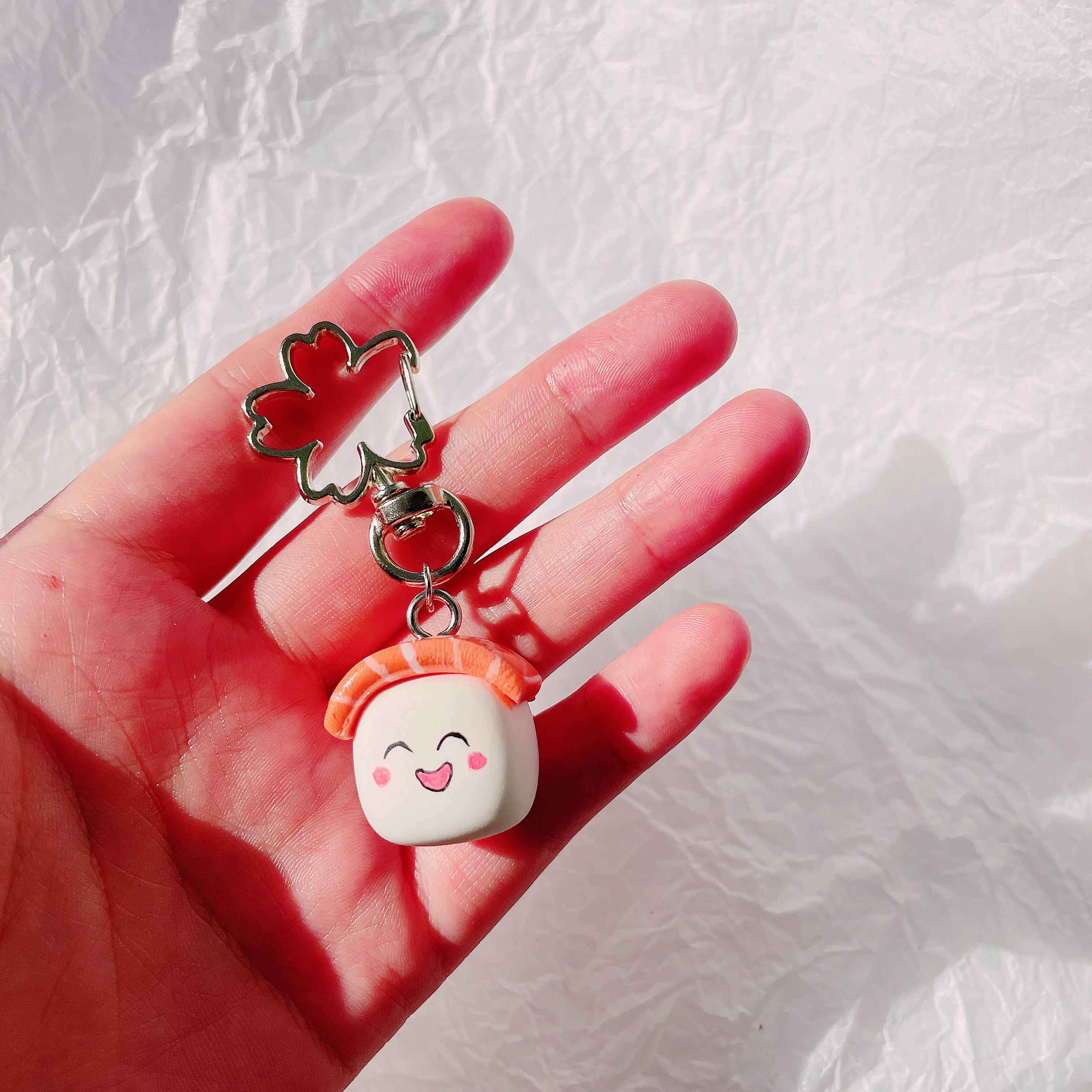 Cute Sushi Clay Desk Buddy/kawaii Sushi Clay Figurine/cute Sushi Charms ...