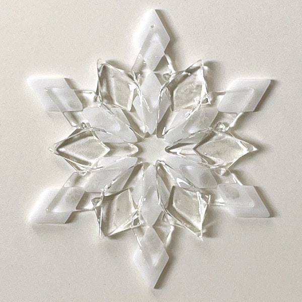 Glass Snowflake - Etsy