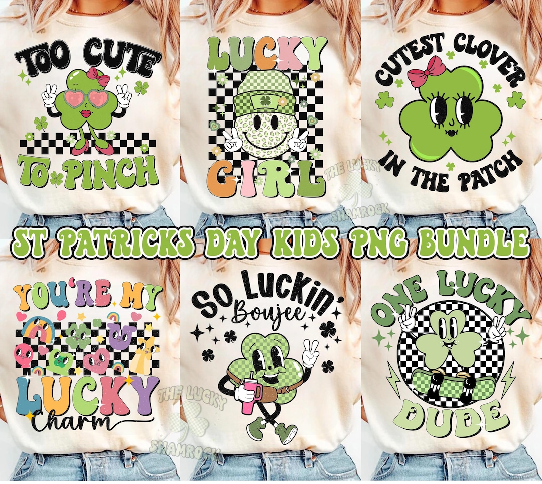 Retro St Patrick Svg Bundle, St.patricks Day Shirt Design, Kids St ...