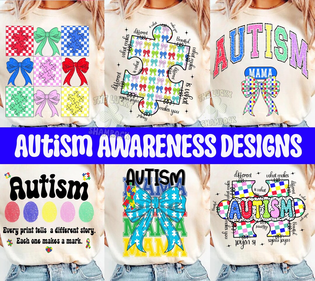 Autism Png Bundle, Neurodiversity Png, Autism Png, Autism Awareness ...