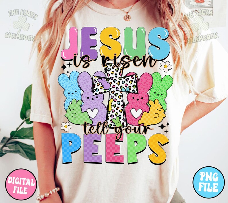 Retro Jesus is Risen Easter PNG, Christian Easter Design (digital ...