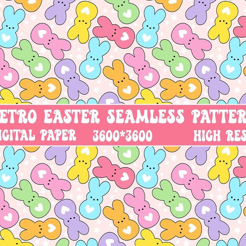 Easter Digital Paper - Etsy