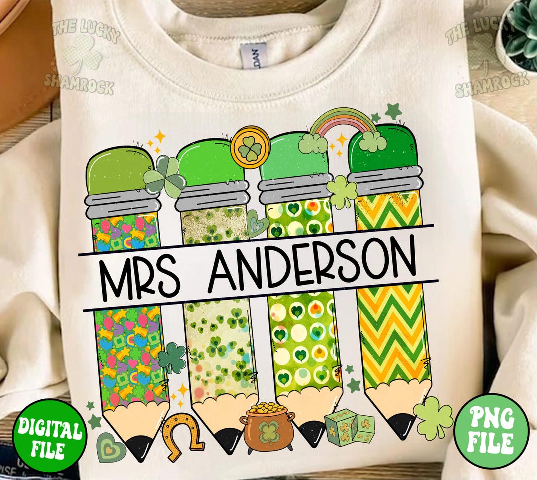 Custom Teacher St. Patrick’s Day PNG, Teacher St Patricks Shirt, One ...