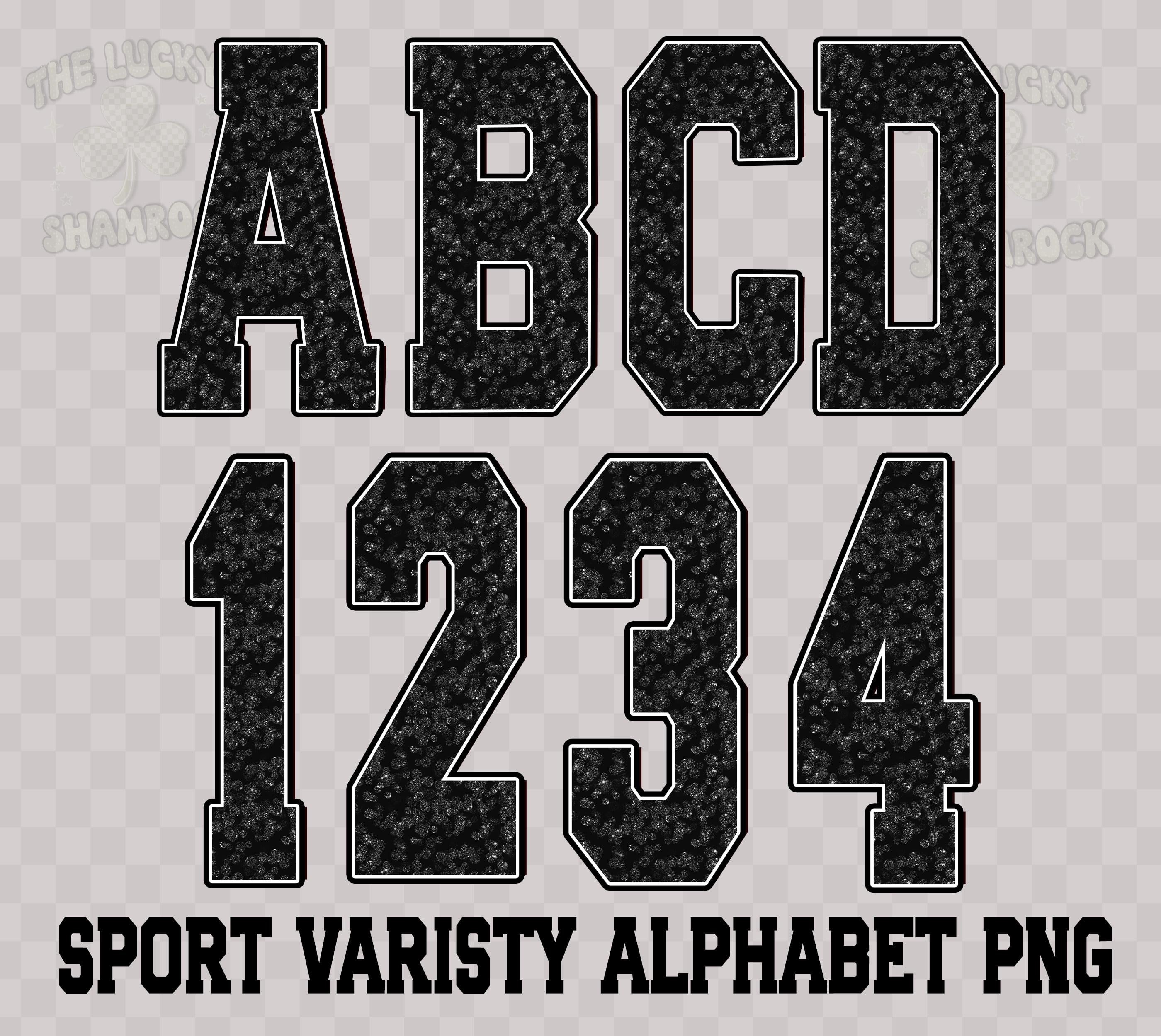 Sport Alphabet Png Bundle, Basbeall Alphabet Png, Varsity Letters Png ...
