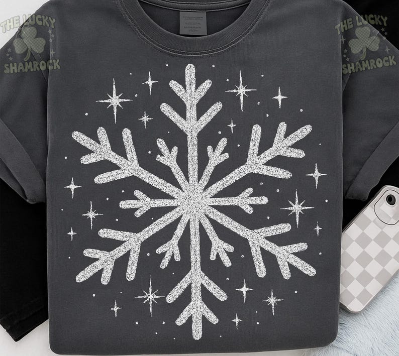 Christmas Snowflake Png Design, Winter Snowflake Shirt Design, Cozy ...