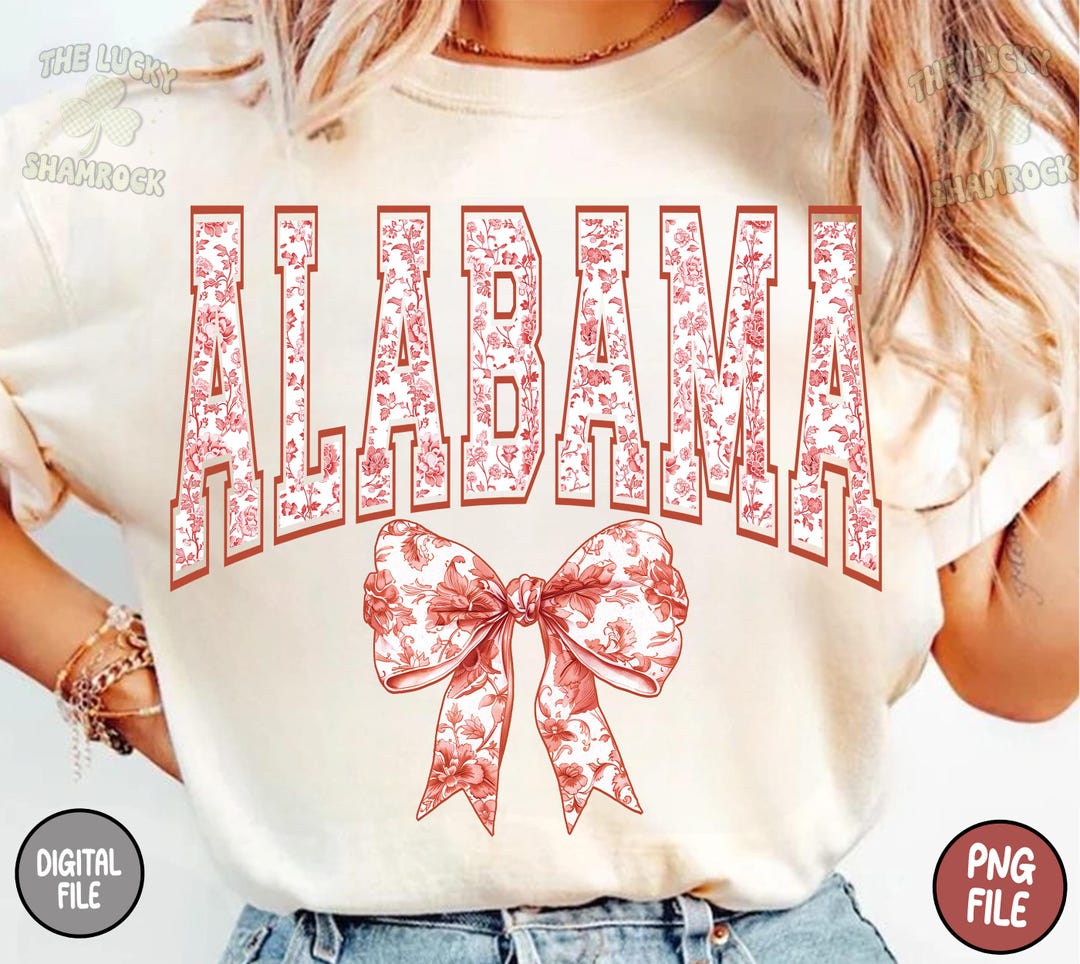 Alabama Chinoiserie Png, Crimson Tide Football Sublimation, Bama Spirit ...