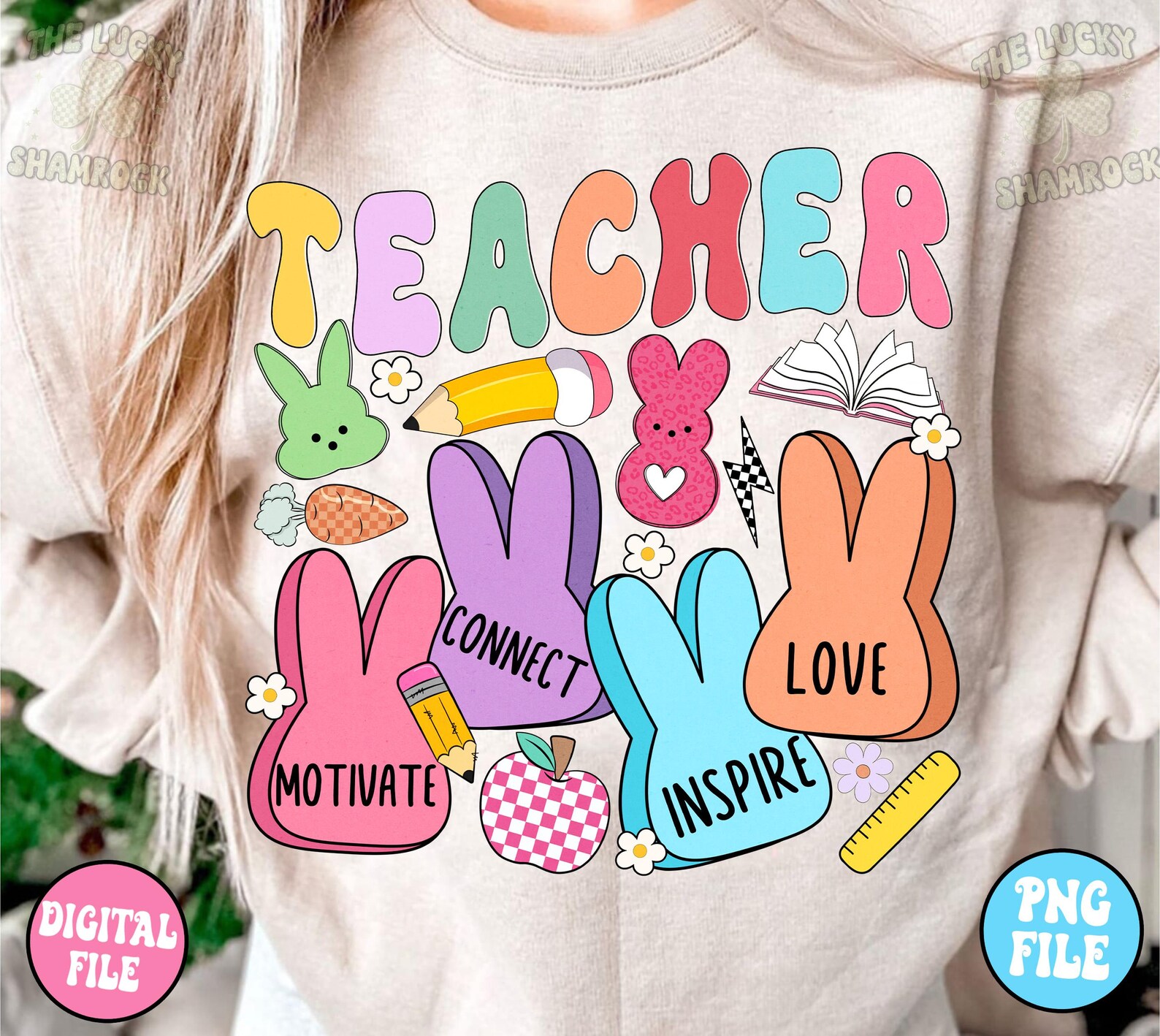 Easter Teacher Png Bundle, Easter Teacher Png, Happy Easter Day Png ...