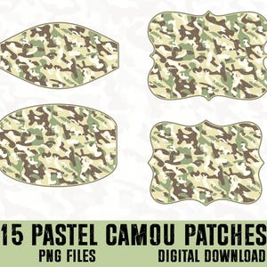 Camo Patches Png Bundle, Camo Patch Png, Camo Sublimation Png, Hunting ...