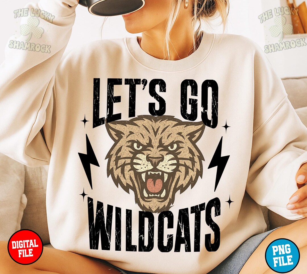 Let’s Go Wildcats PNG | Wildcats Mascot Football Team Spirit Clipart ...