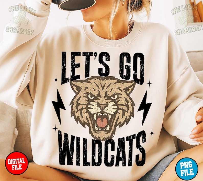 Let’s Go Wildcats PNG | Wildcats Mascot Football Team Spirit Clipart ...