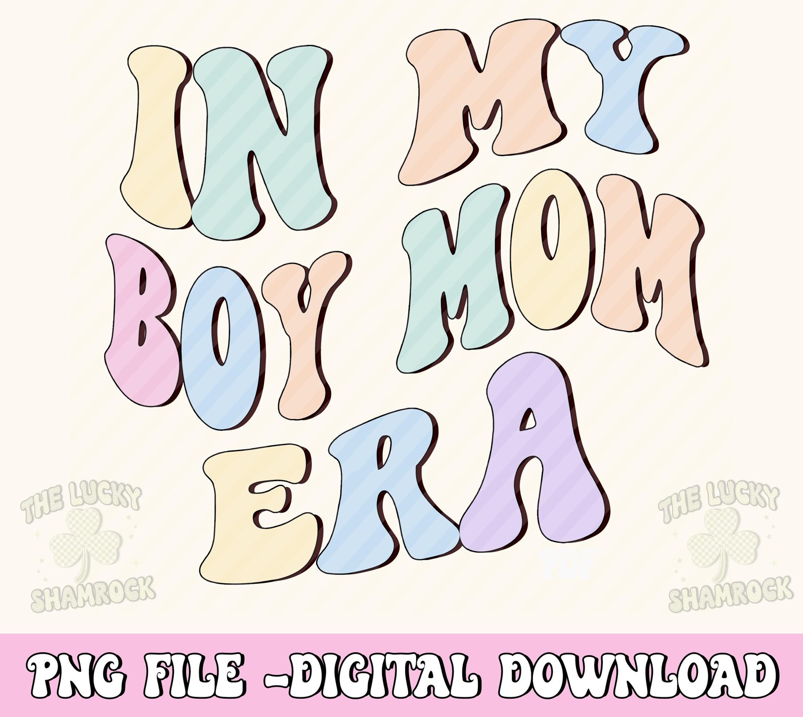 Custom Wavy Retro Text PNG, Colorful Font (digital Download) - Etsy