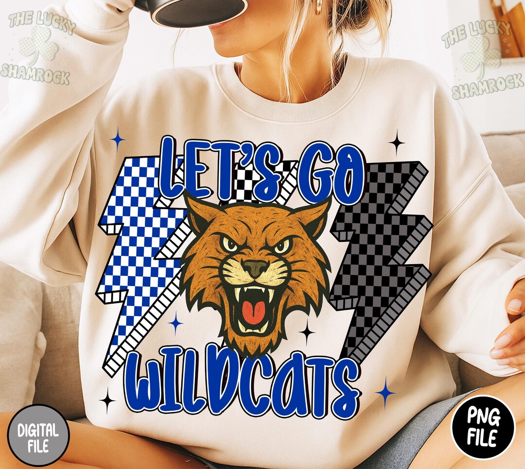 Let’s Go Wildcats PNG | Wildcats Mascot Football Team Spirit Clipart ...