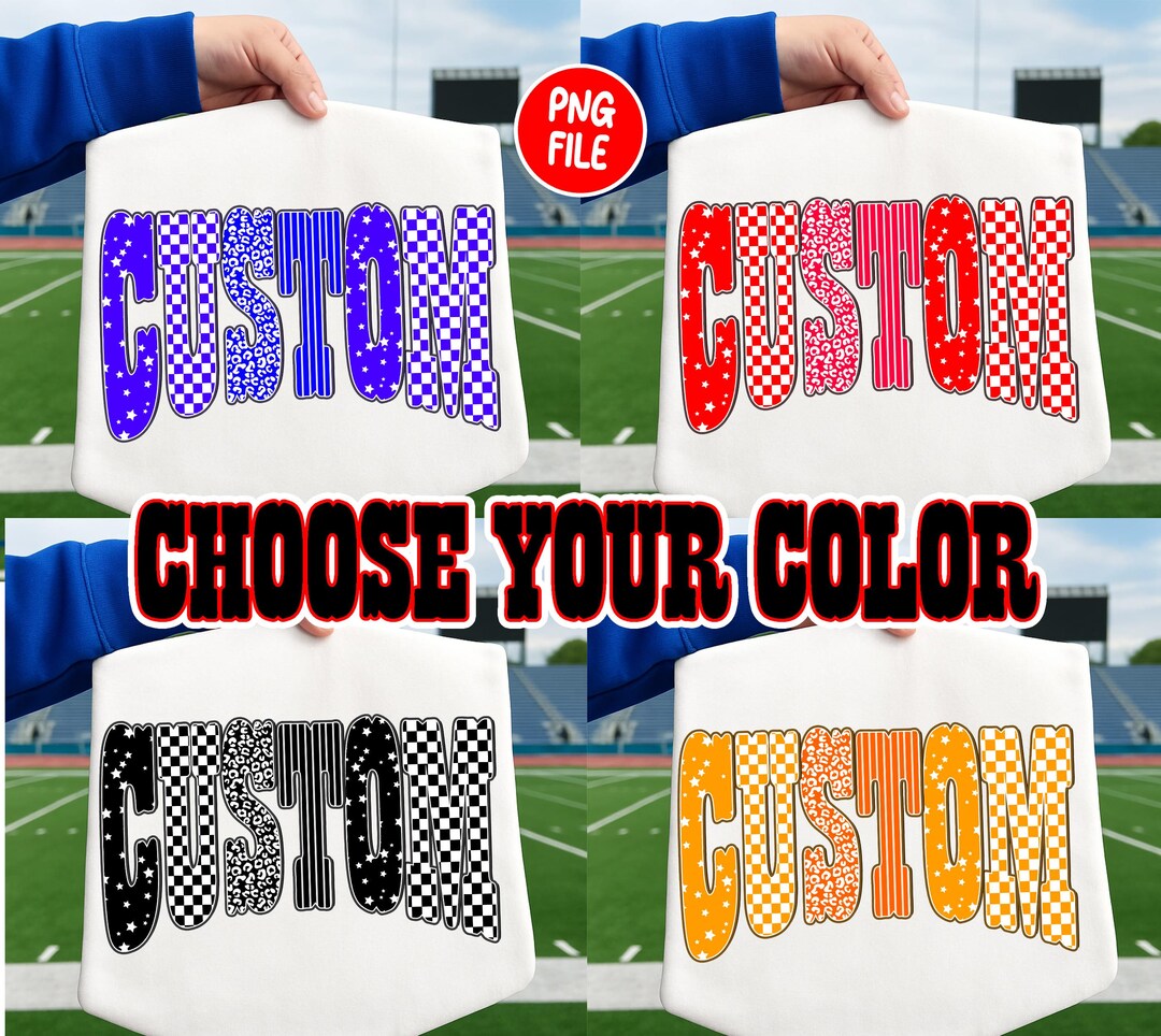 Custom Team Design Png, Personalized Sport Spirit Shirt Design, Team ...