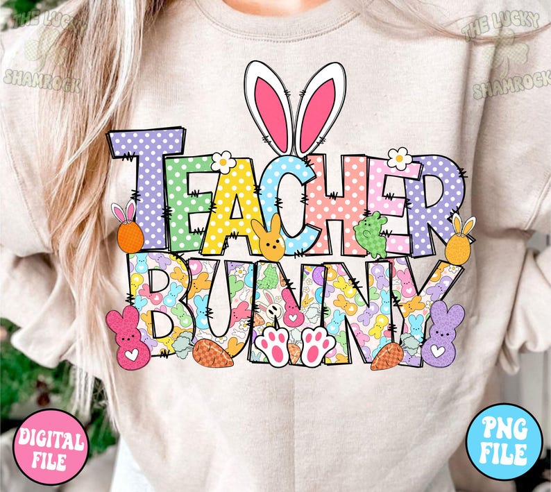 Easter Teacher Png Bundle, Easter Teacher Png, Happy Easter Day Png ...