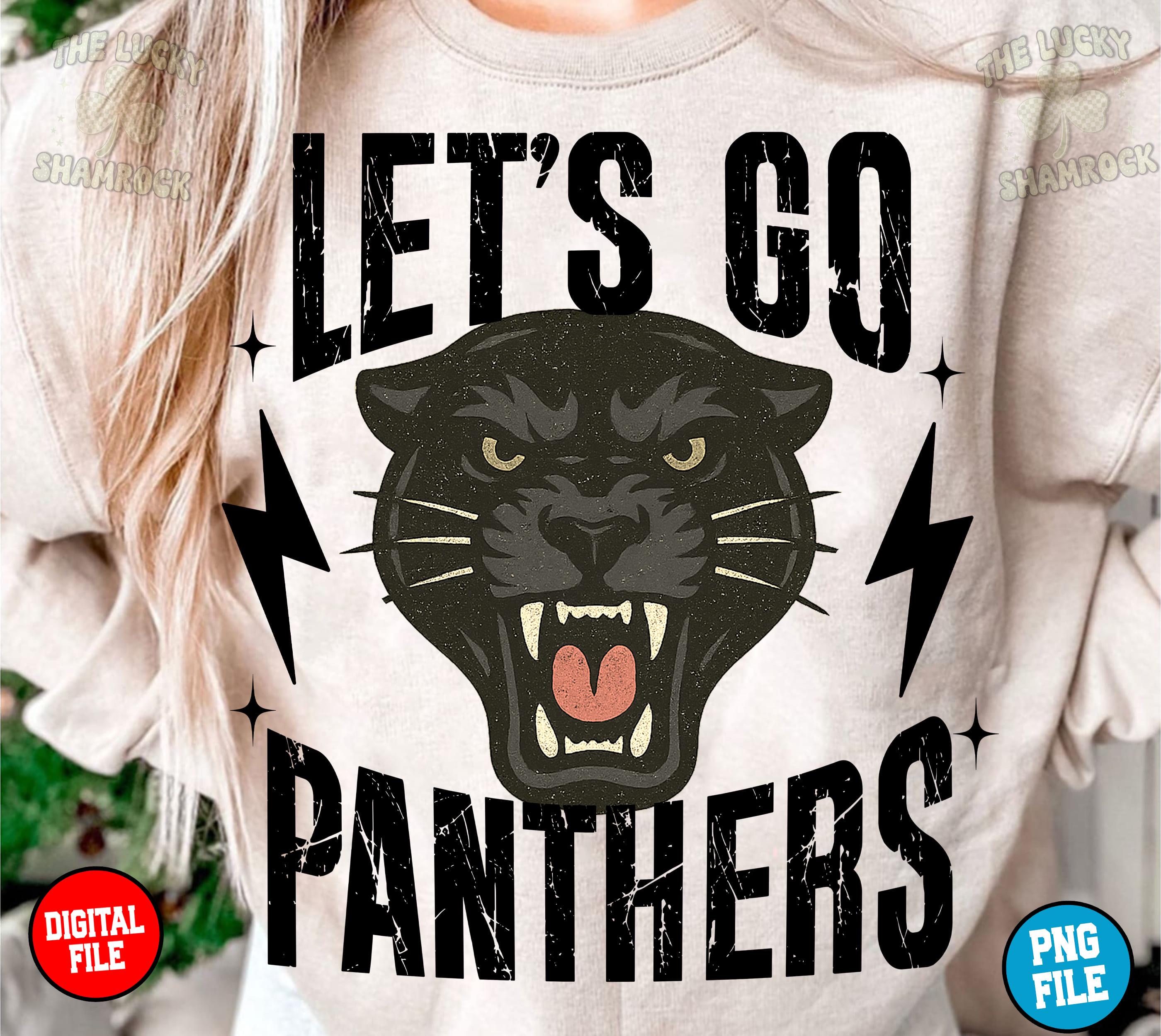 Let’s Go Panthers PNG | Panthers Mascot Football Team Spirit Clipart ...