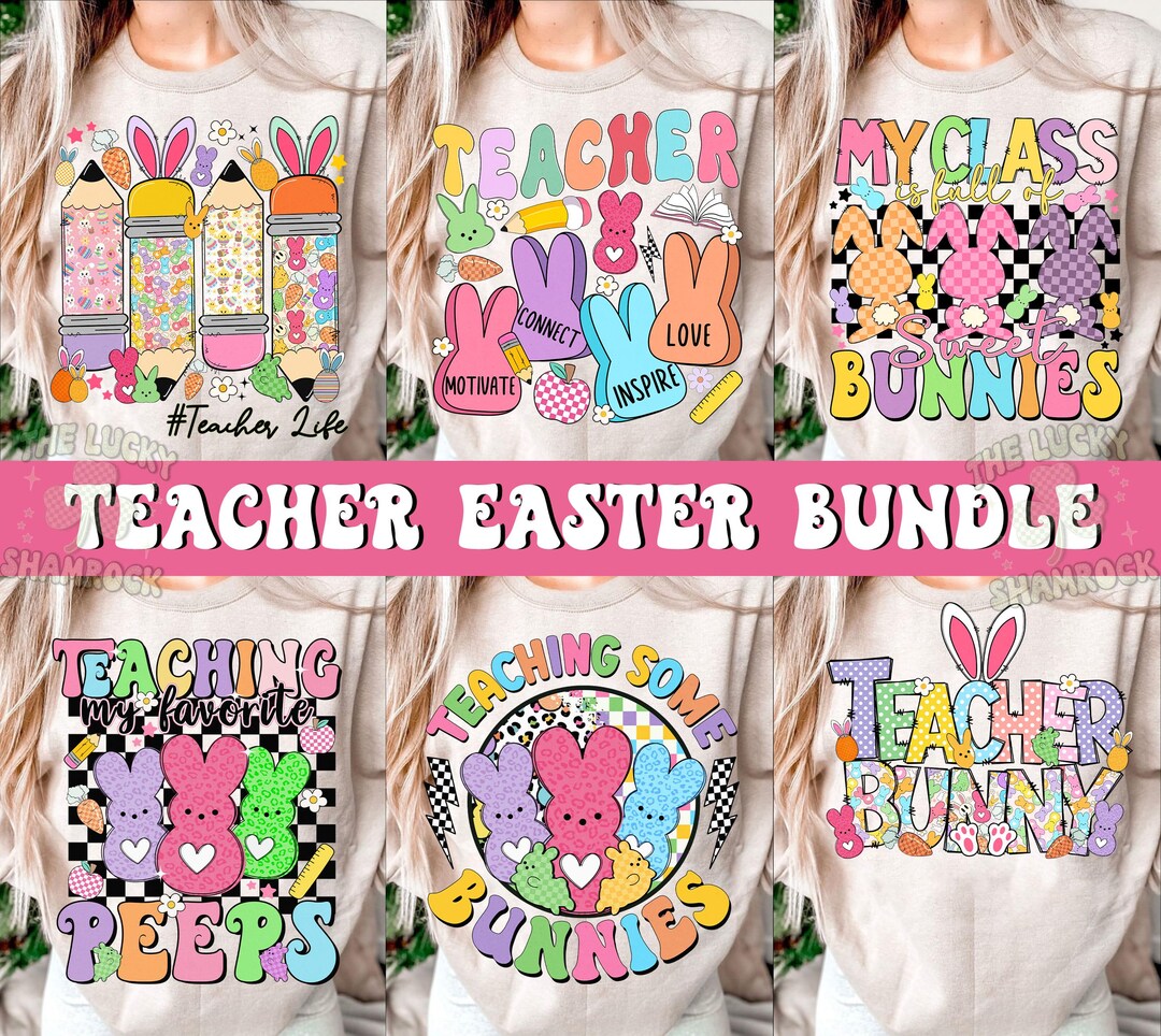 Easter Teacher Png Bundle, Easter Teacher Png, Happy Easter Day Png ...