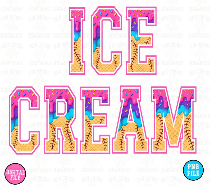 Ice Cream Drip Alphabet Doodle PNG, Drippy Doodle Png, Pink & Blue ...