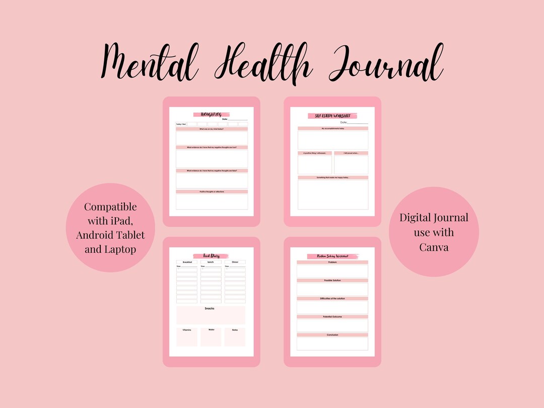 Mental Health Journal Planner - Etsy