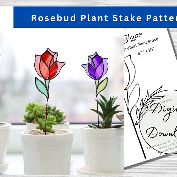 Stained Glass Plant Stake - Etsy