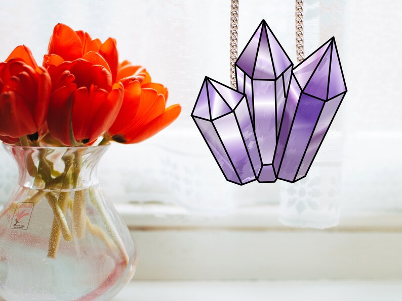 Stained Glass Crystal Cluster Pattern PDF Instant Download - Etsy