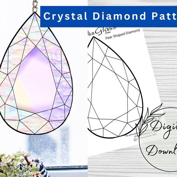 Diamond Pattern Glass - Etsy