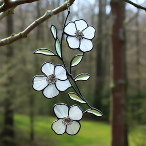 Stained Glass Dogwood Branch Pattern, PDF Instant Download, Hobby ...