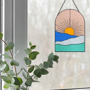 Stained Glass Sundown Window Pattern, PDF Download, Hobby License, All ...