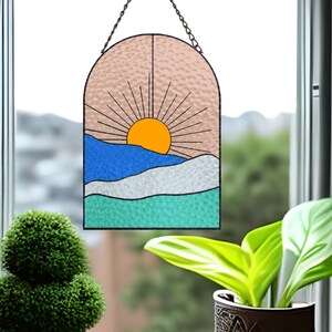 Stained Glass Sundown Window Pattern, PDF Download, Hobby License, All ...