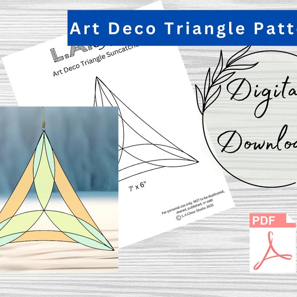 Art Deco Triangle - Etsy