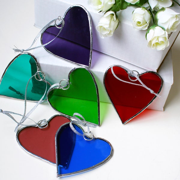 Stained Glass Rainbow Heart - Etsy