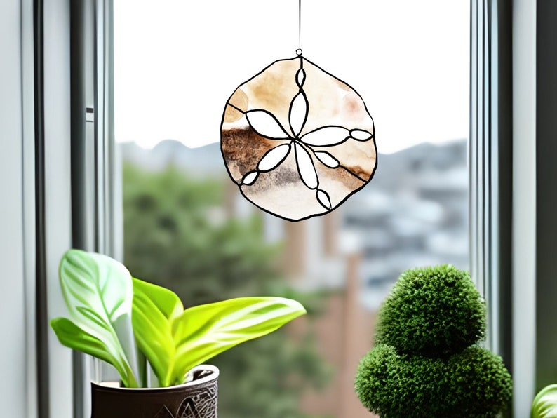 Stained Glass Sand Dollar Pattern, Beginner DIY Window Decor (digital ...