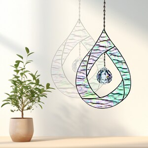 Stained Glass Raindrop Crystal Suncatcher Pattern, PDF Download, Hobby ...